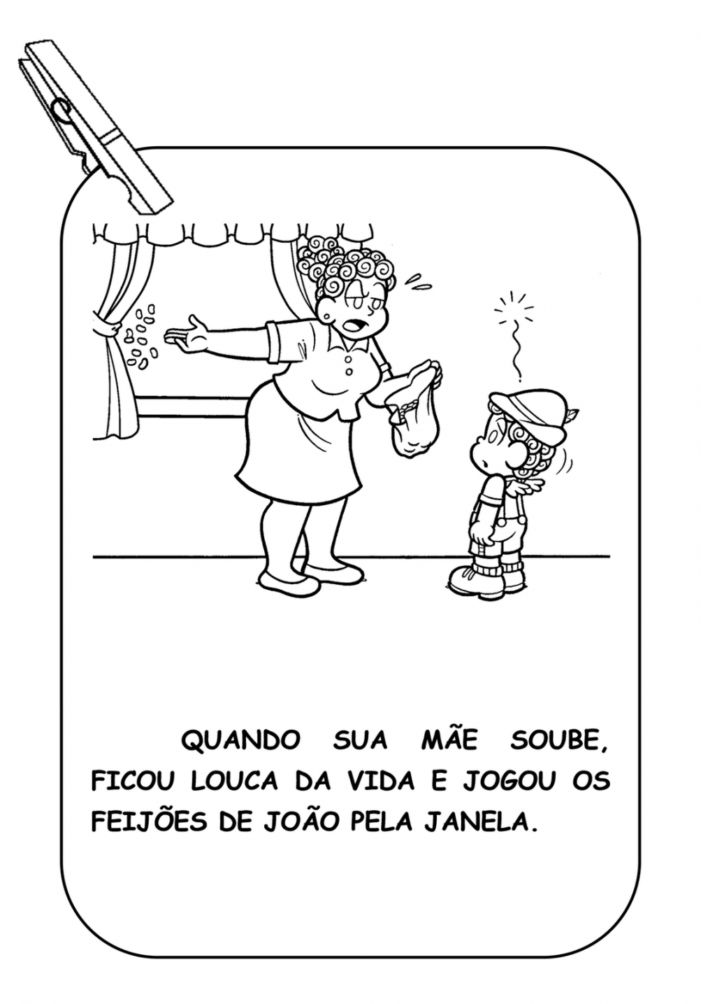 Varal de História do João e o pé de feijão - SÓ ESCOLA