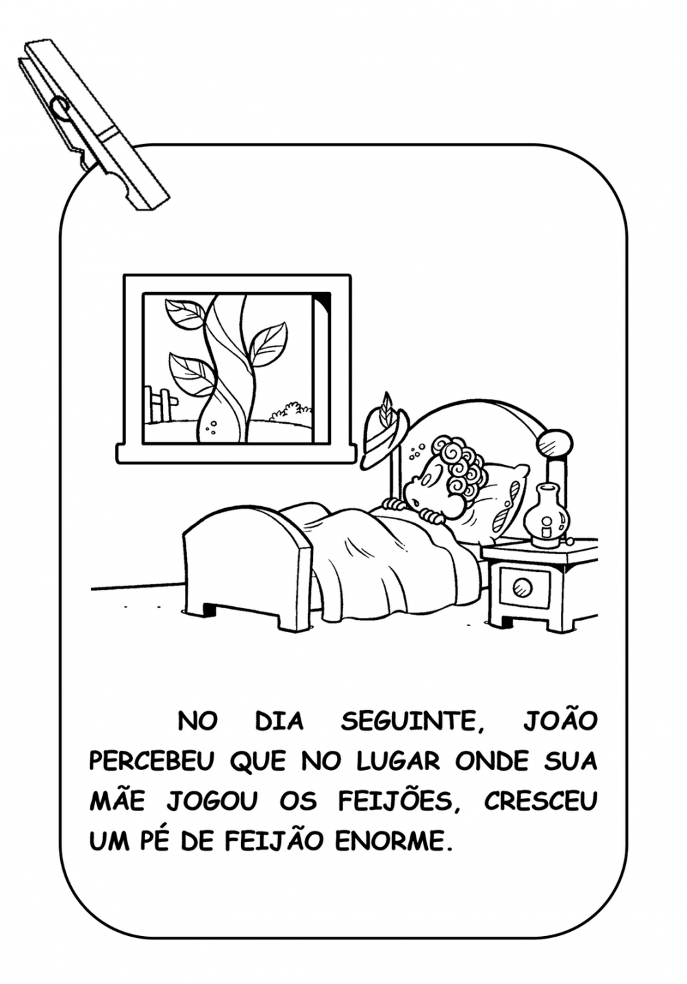 Varal de História do João e o pé de feijão - SÓ ESCOLA